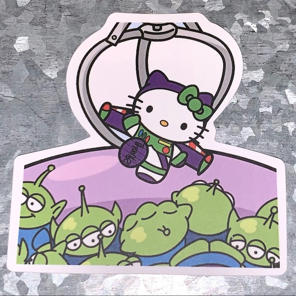 Accessories | Buzz Lightyear Hello Kitty Sticker | Poshmark